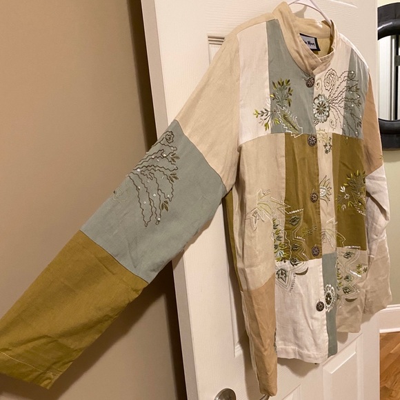 indigo moon | Jackets & Coats | Vintage Indigo Moon Embroidered ...